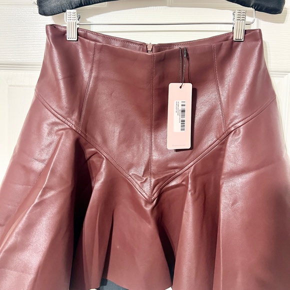 Micas | Skirts | Micas Basic Faux Leather Pleated Mini Skirt | Poshmark